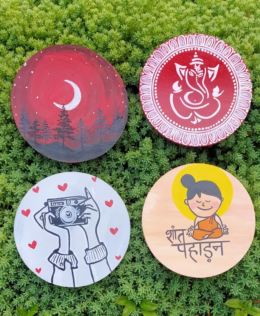 hand painted Fridge Magnet | SaSiAa