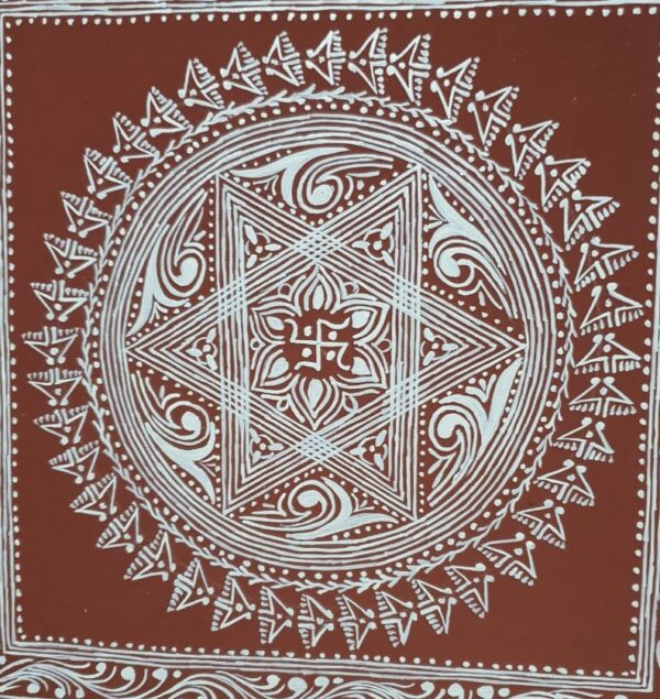 Handmade Lakshmi Chowki: Kumaoni Traditional Cultural Art | SaSiAa